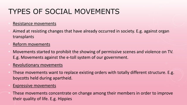 Social movements | PPTX