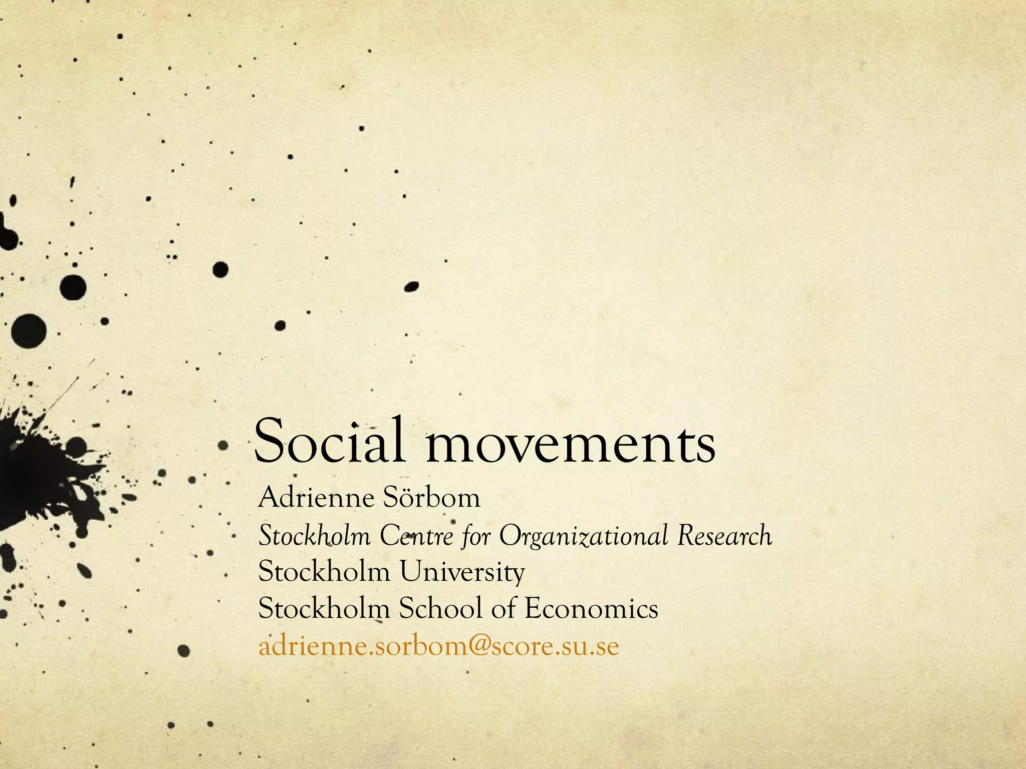 Social movements | PPT