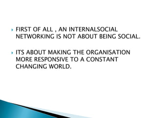 Social networking | PPTX
