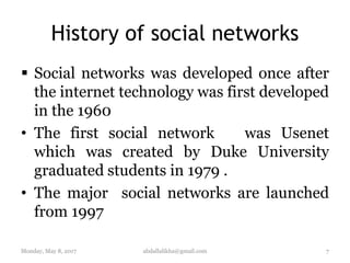 Social network | PPTX