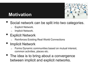 Social network implicit and explicit market convergence | PPT