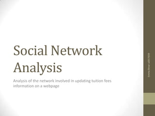 Social network analysis | PPTX