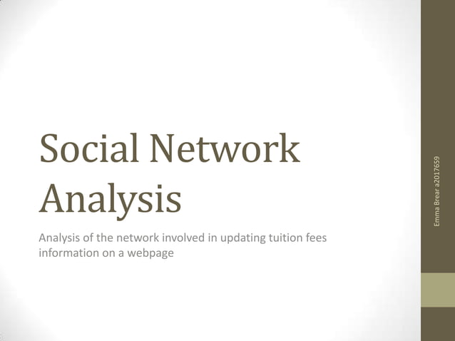 Social network analysis | PPTX