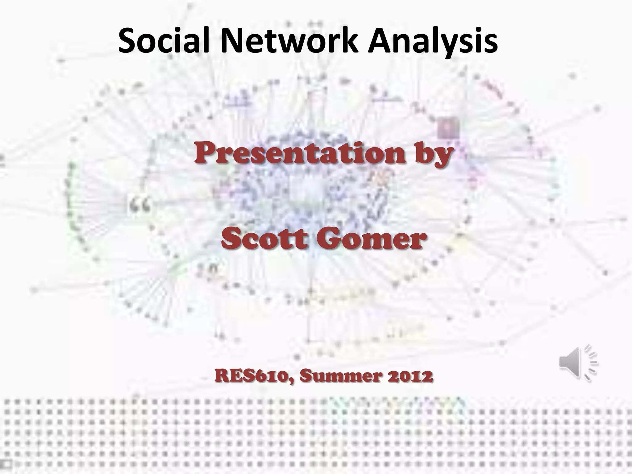 Social Network Analysis | PPTX
