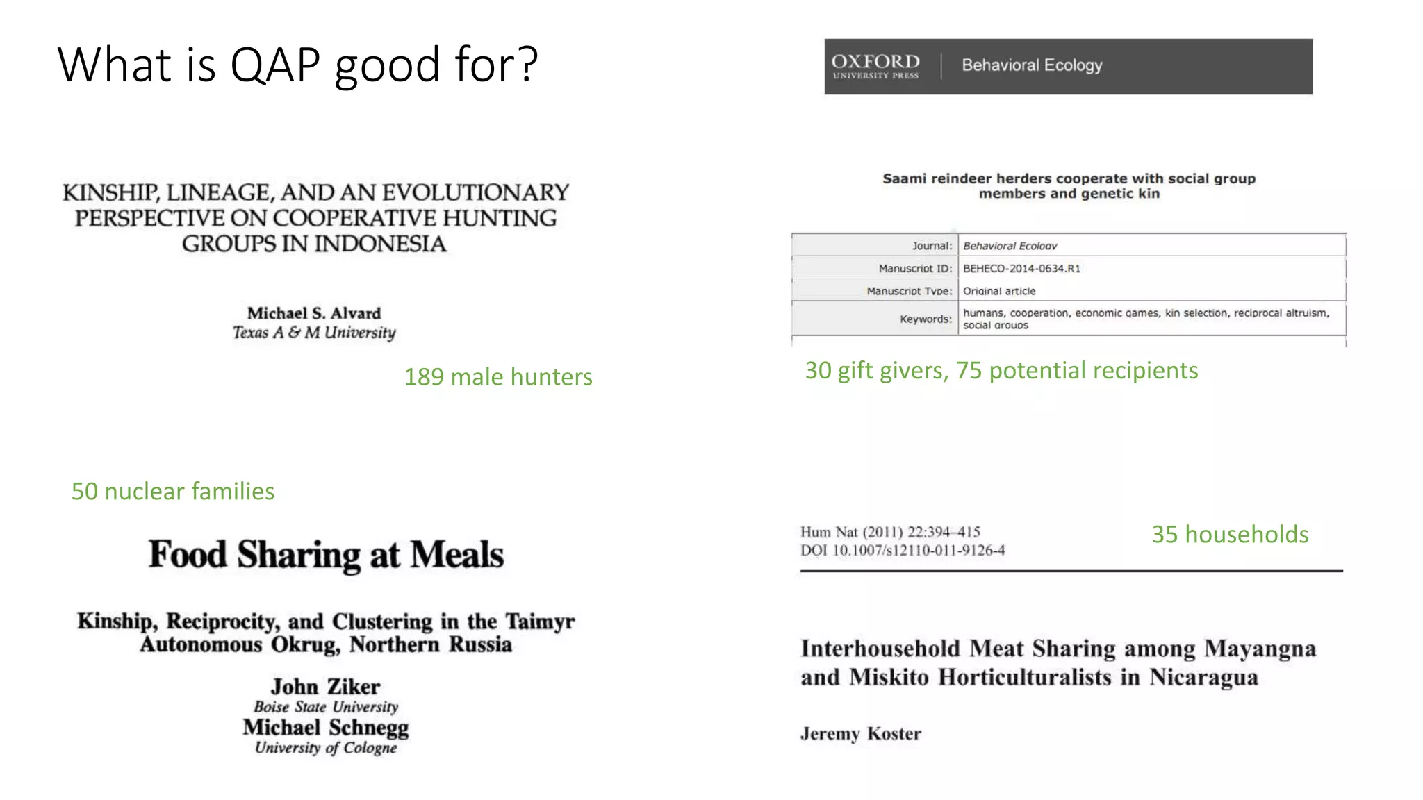Social network analysis: Quadratic assignment procedure | PPTX