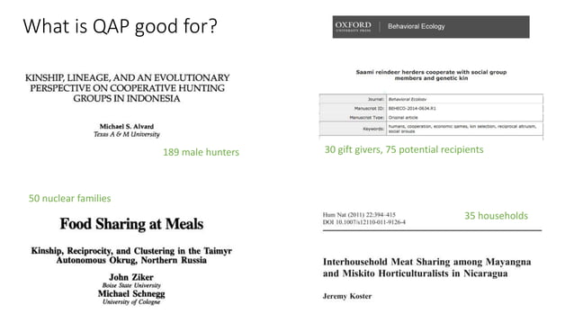 Social network analysis: Quadratic assignment procedure | PPTX