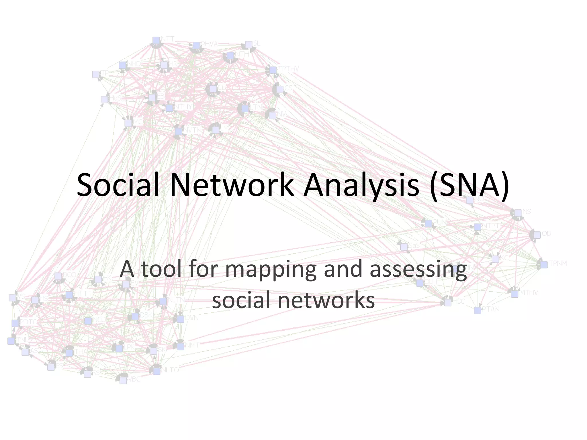 Social Network Analysis SNA PDF Social Network Analysis SNA PDF