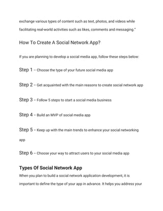 Guide Application for Social network. | PDF