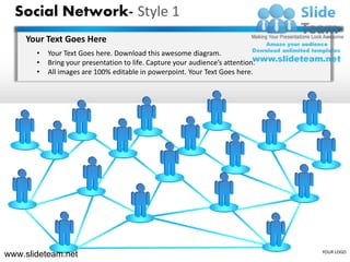 Social network design 1 powerpoint ppt slides. | PPT