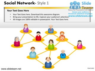 Social network design 1 powerpoint ppt templates. | PDF