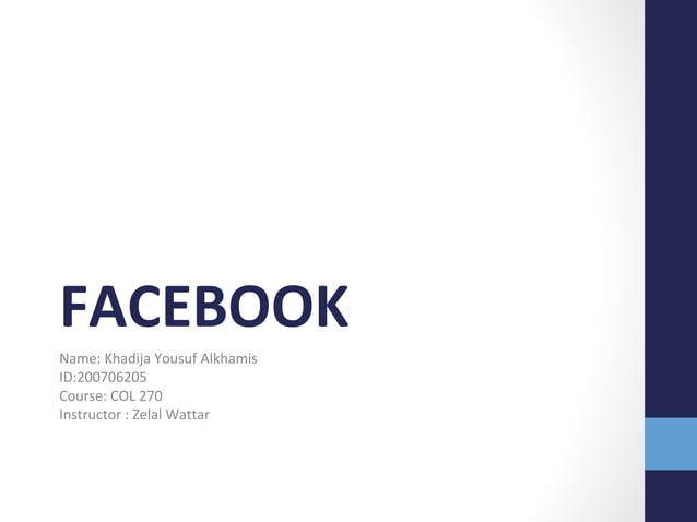 Social network facebook | PPT