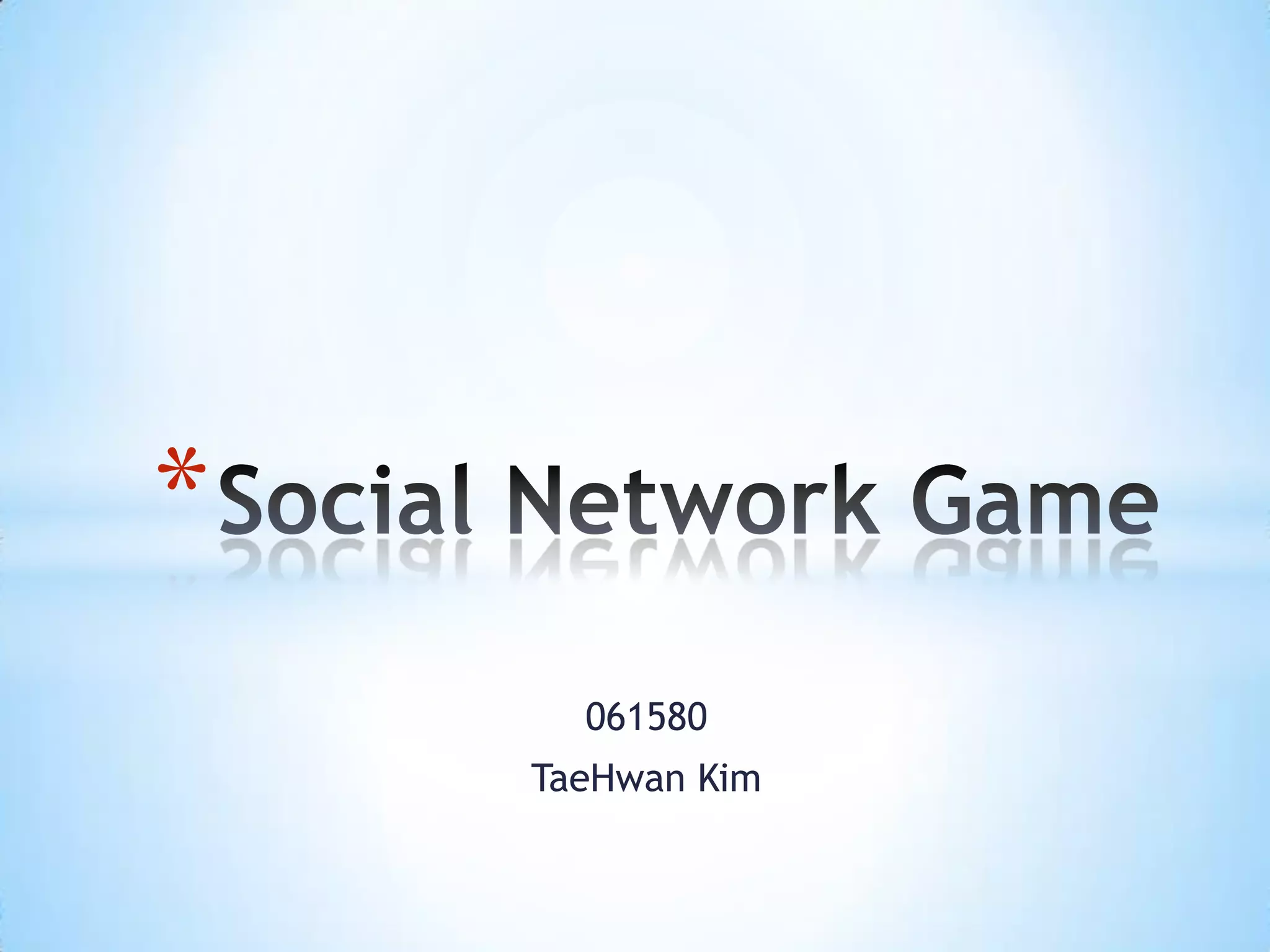 Social network game | PPTX
