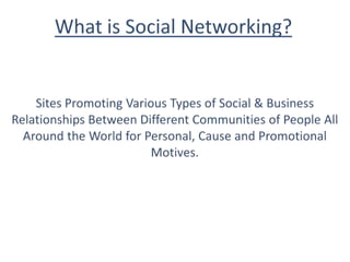Social Networking | PPT