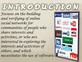 Social networking ppt | PPTX
