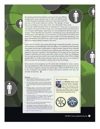 The Role of Social Networking in Securing Cyberspace | PDF