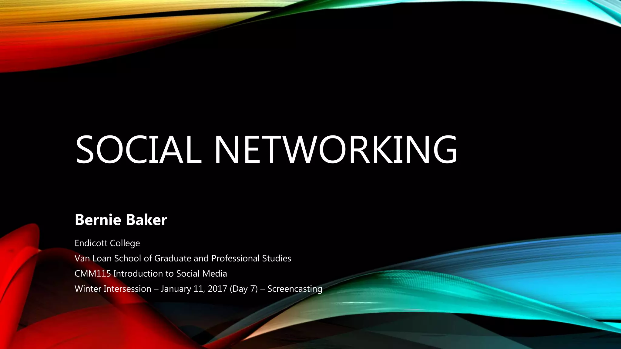 CMM115 Social Networking Presentation | PPTX | Social Networking | Internet