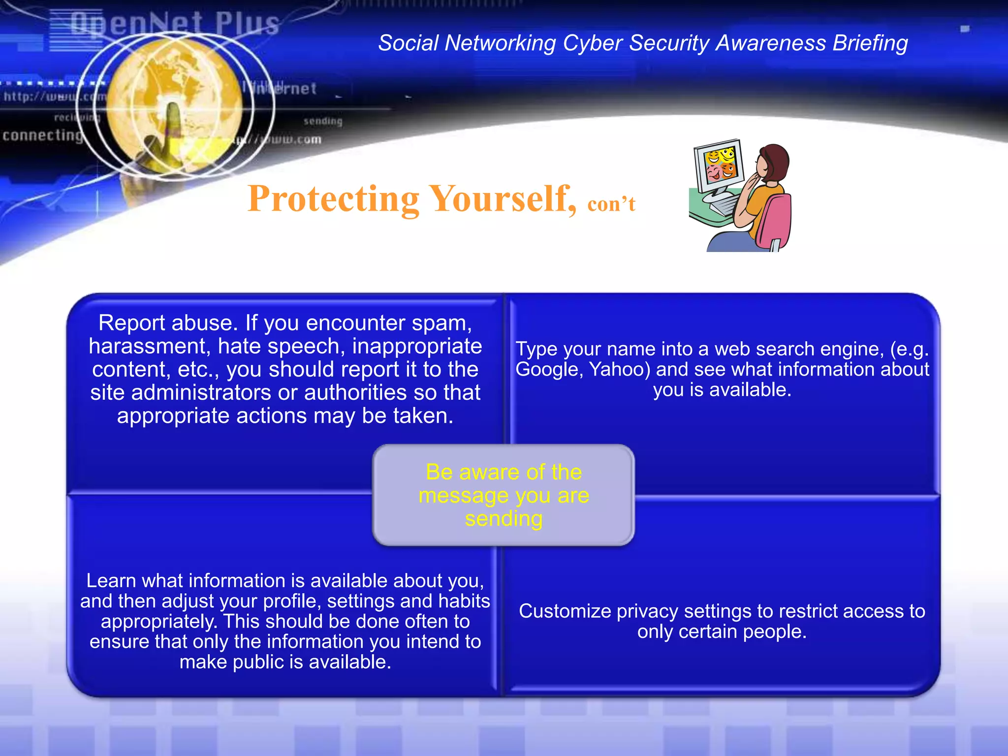 Social Media Cyber Security Awareness Briefing | PPTX