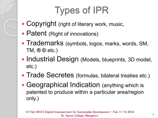 Social Networking Sites for Learning and IPR Issues | PPT