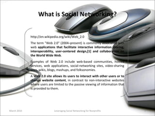 Social networking for nonprofits | PPT