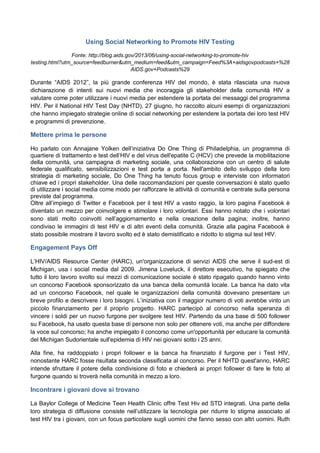 Social networking & Hiv | PDF