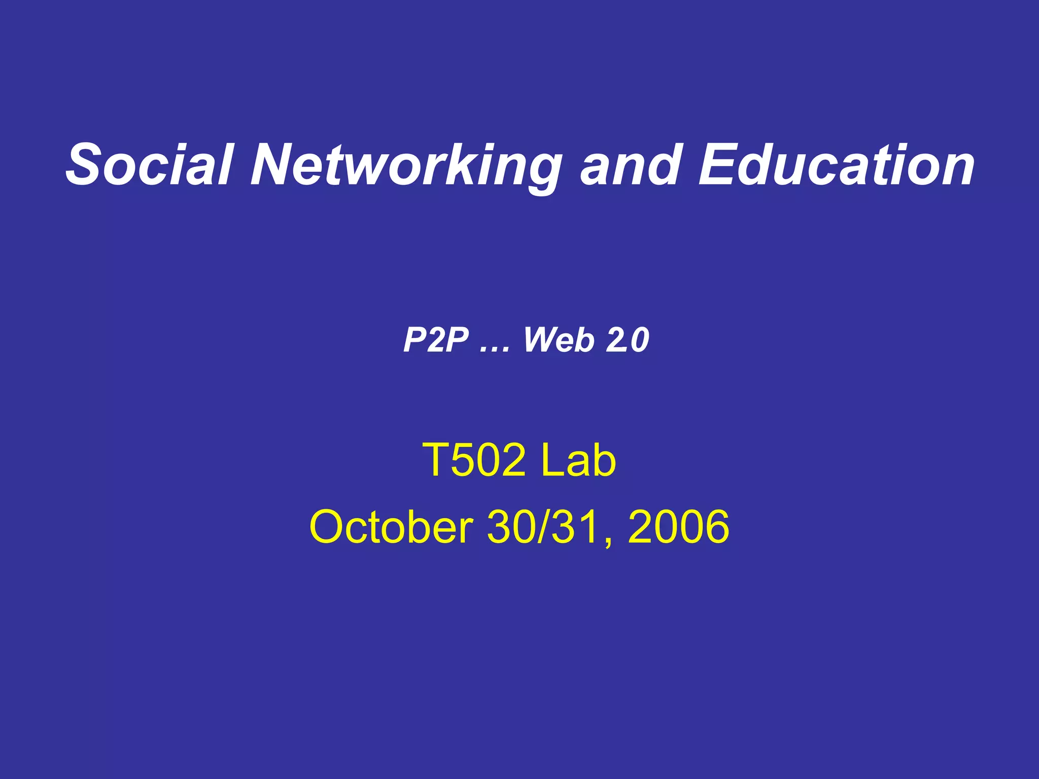 Social_Networking_lab_10_30a | PPT