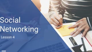 Social Networking (Lesson 4) - Computer | PDF