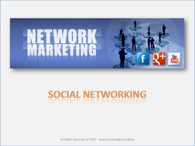 How Social Networking Works | PPT