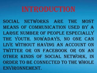 Social networking ppt | PPTX