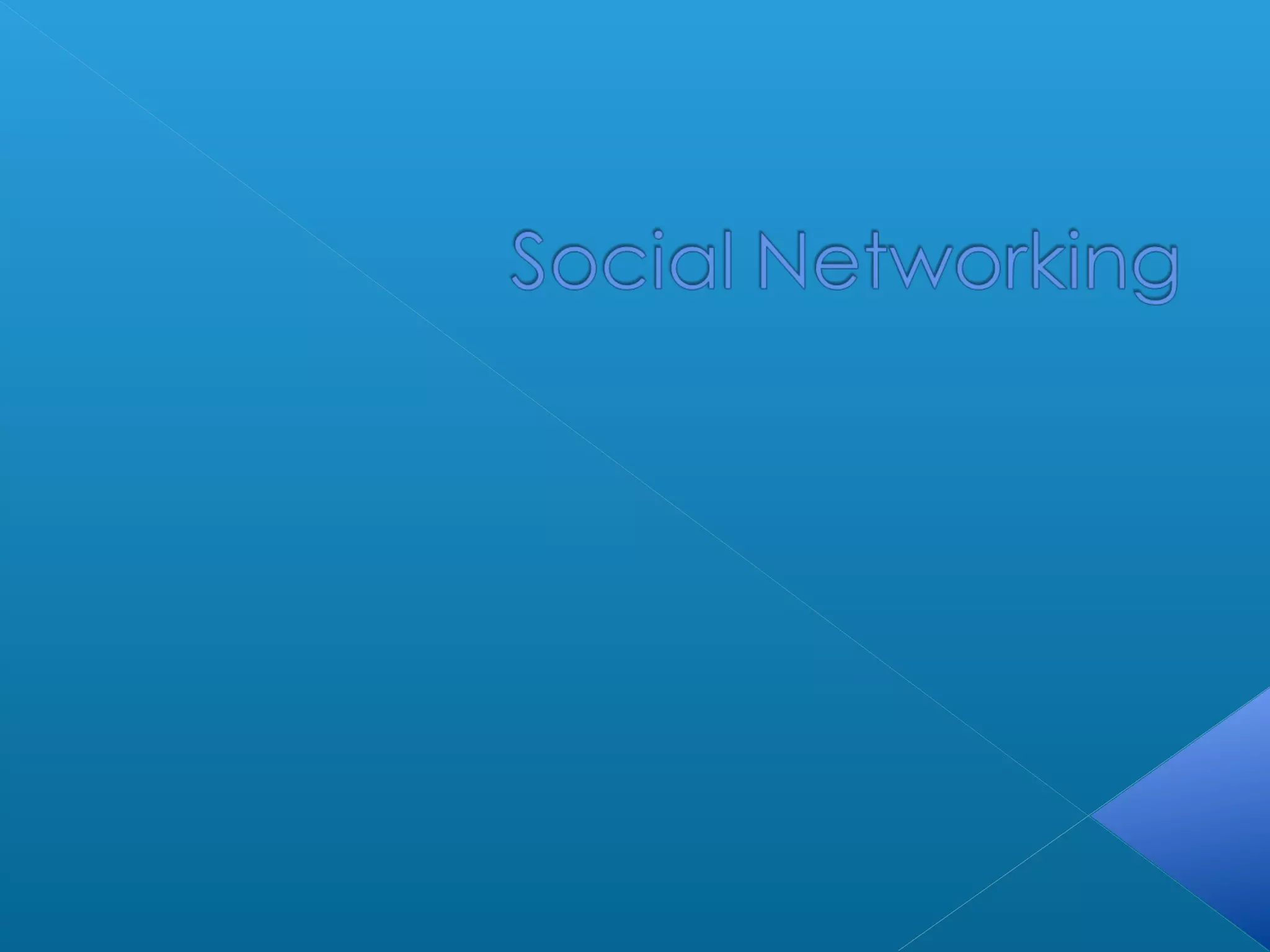 Social networking presentation | PPT
