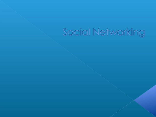 Social networking presentation | PPT