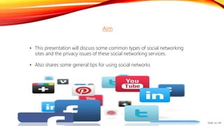 Social networking privacy issues & exposure | PPTX