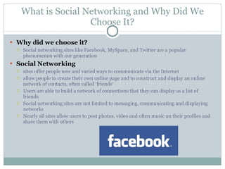 Social Networking Project | PPT