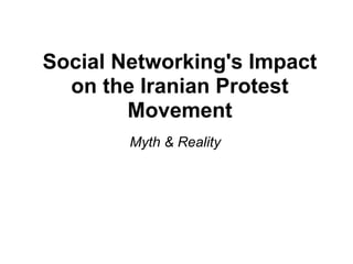 Hamid Tehrani, Ars Electronica, Social Networking and Protest Movement ...