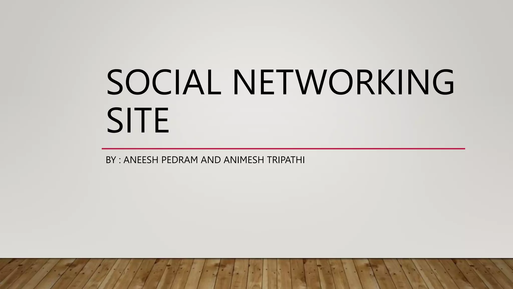 SOCIAL NETWORKING SITE final ppt.pptx