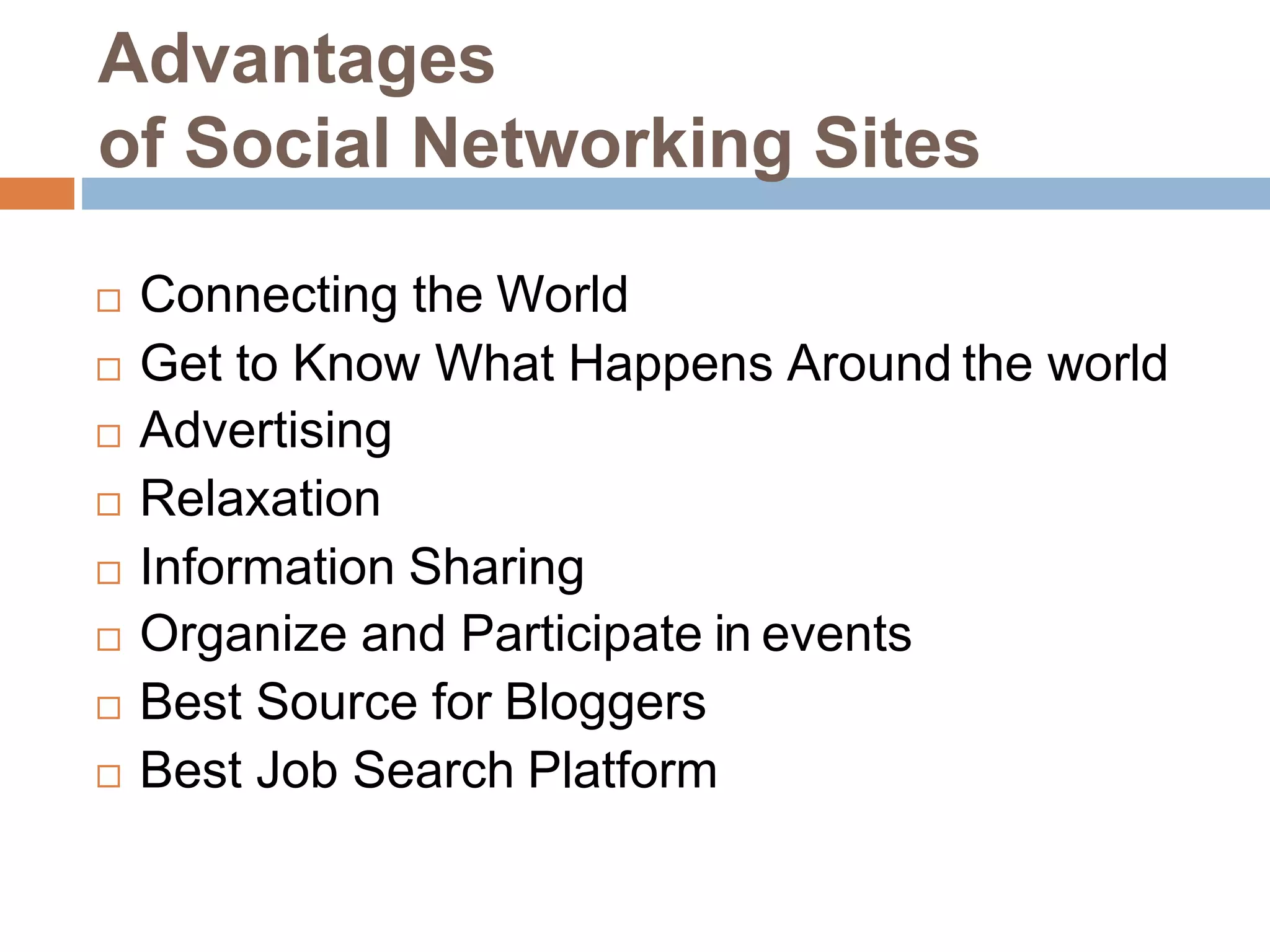 Introduction to Social Networking | PPTX