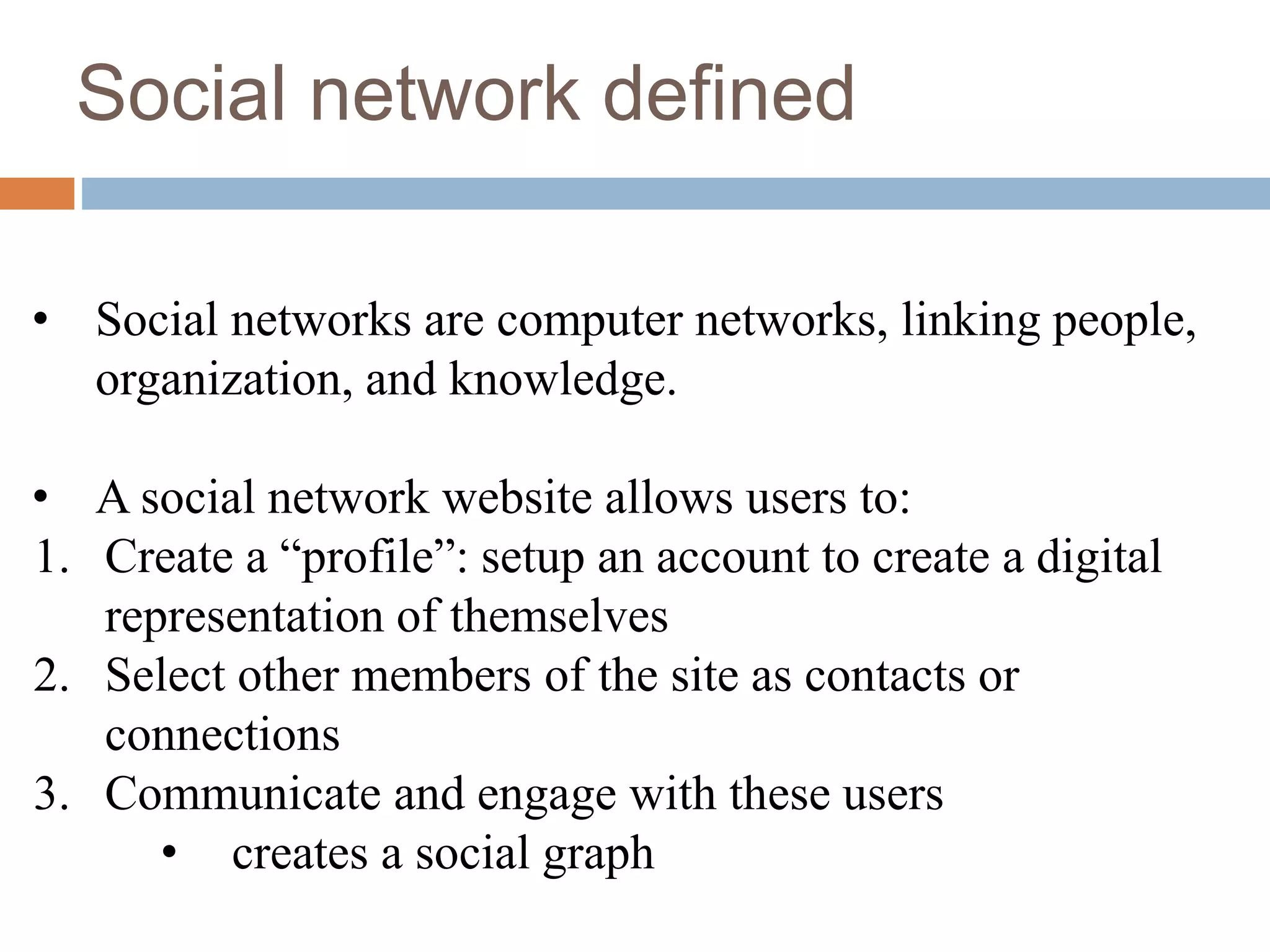 Introduction to Social Networking | PPTX