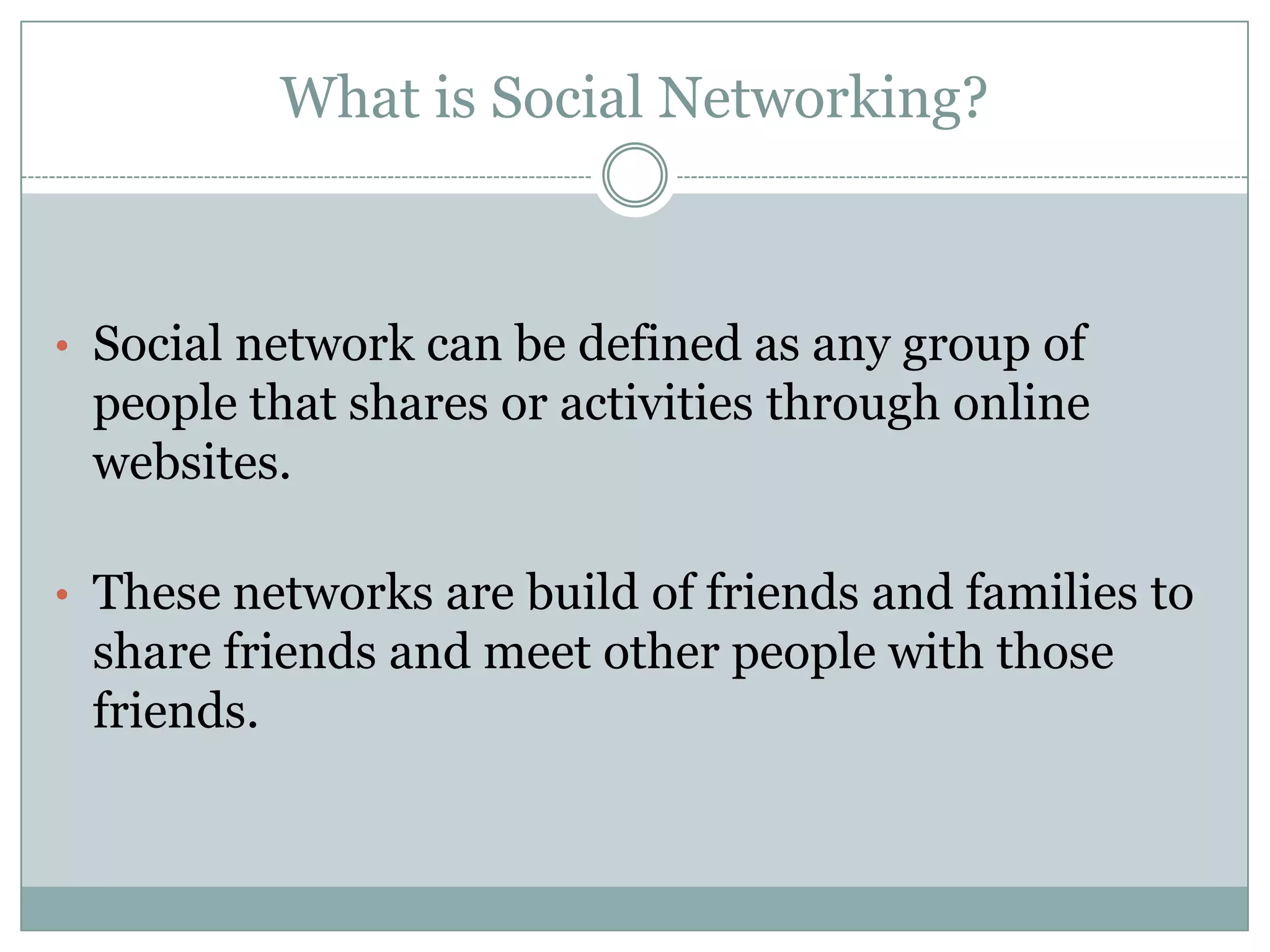 Social network presentation | PPT