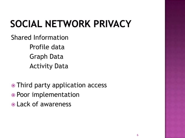 Social network privacy & security | PPTX
