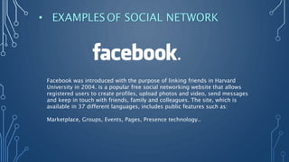 Social networks | PPTX