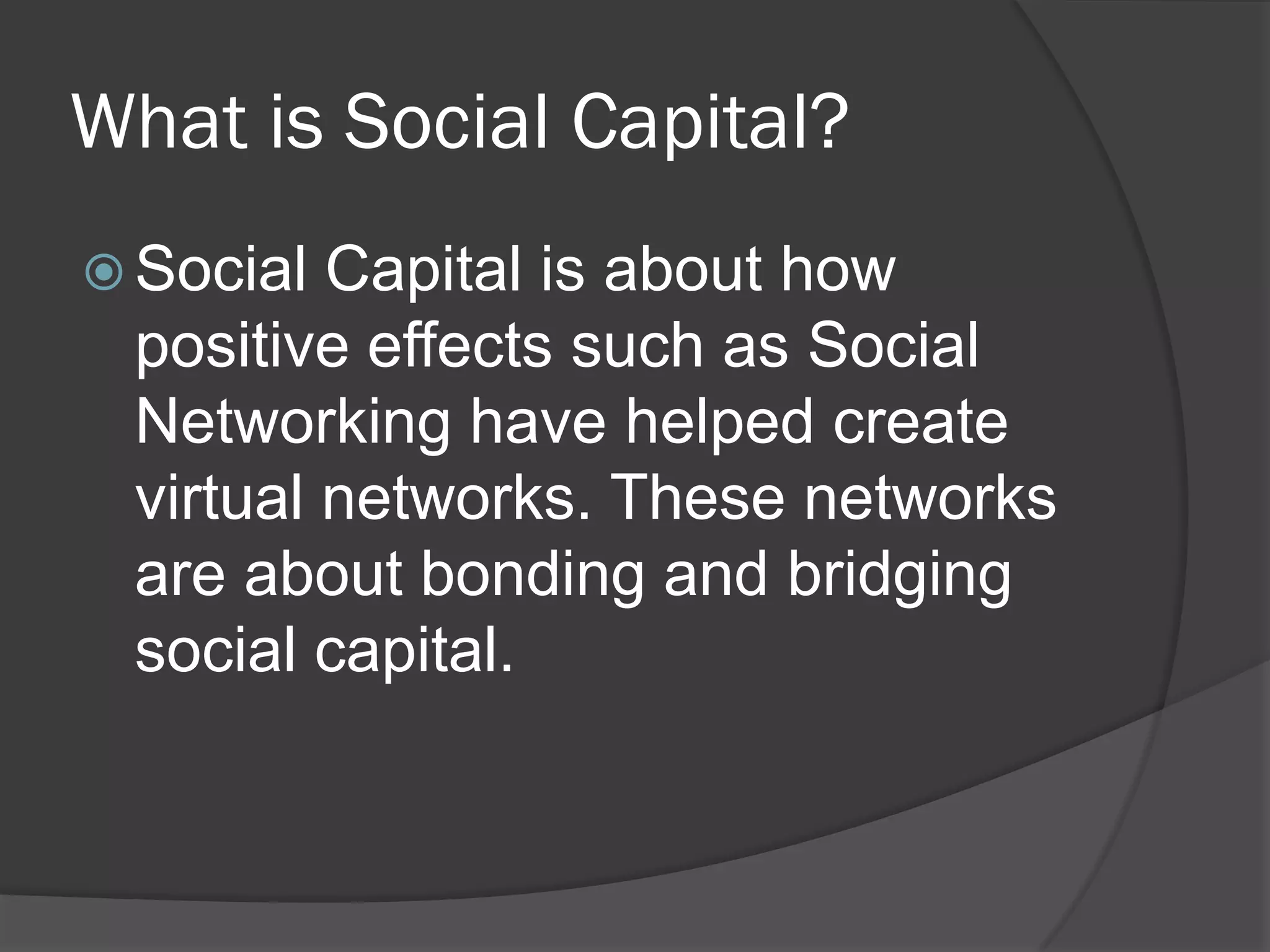 Social networks and Social capital | PPT