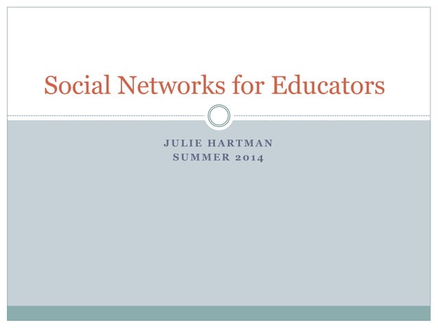Building Social Networks for Educators | PPT