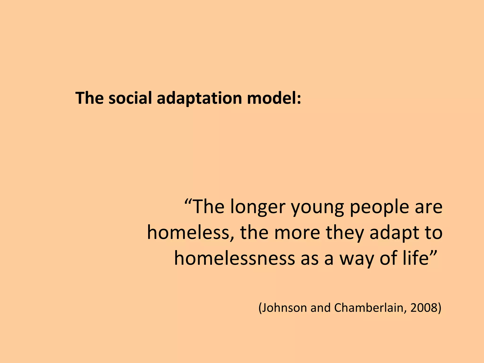 Social networks in the homelessness journey | PPT