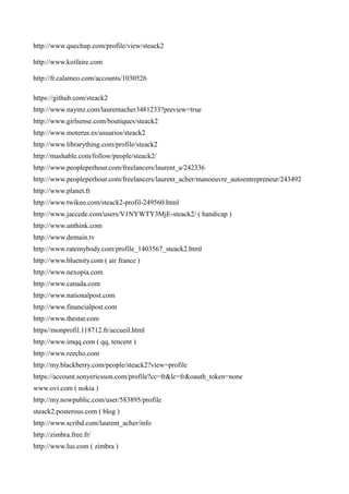 Social network url | DOC