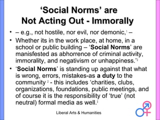 Social Norms - Social Psychology - Liberal Arts & Humanities | PPT