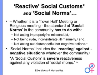 Social Norms - Social Psychology - Liberal Arts & Humanities | PPT