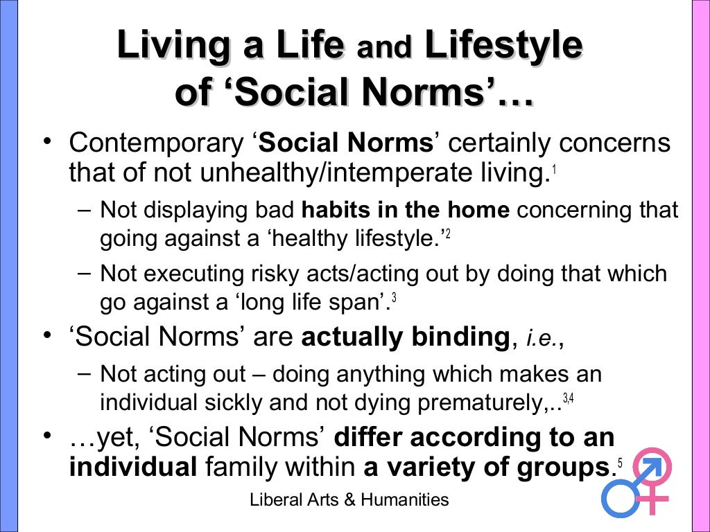 Social Norms - Social Psychology - Liberal Arts and Humanities