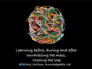 Learning Before, During and After | PPT