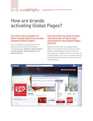 Facebook Global Pages for Brands | PDF