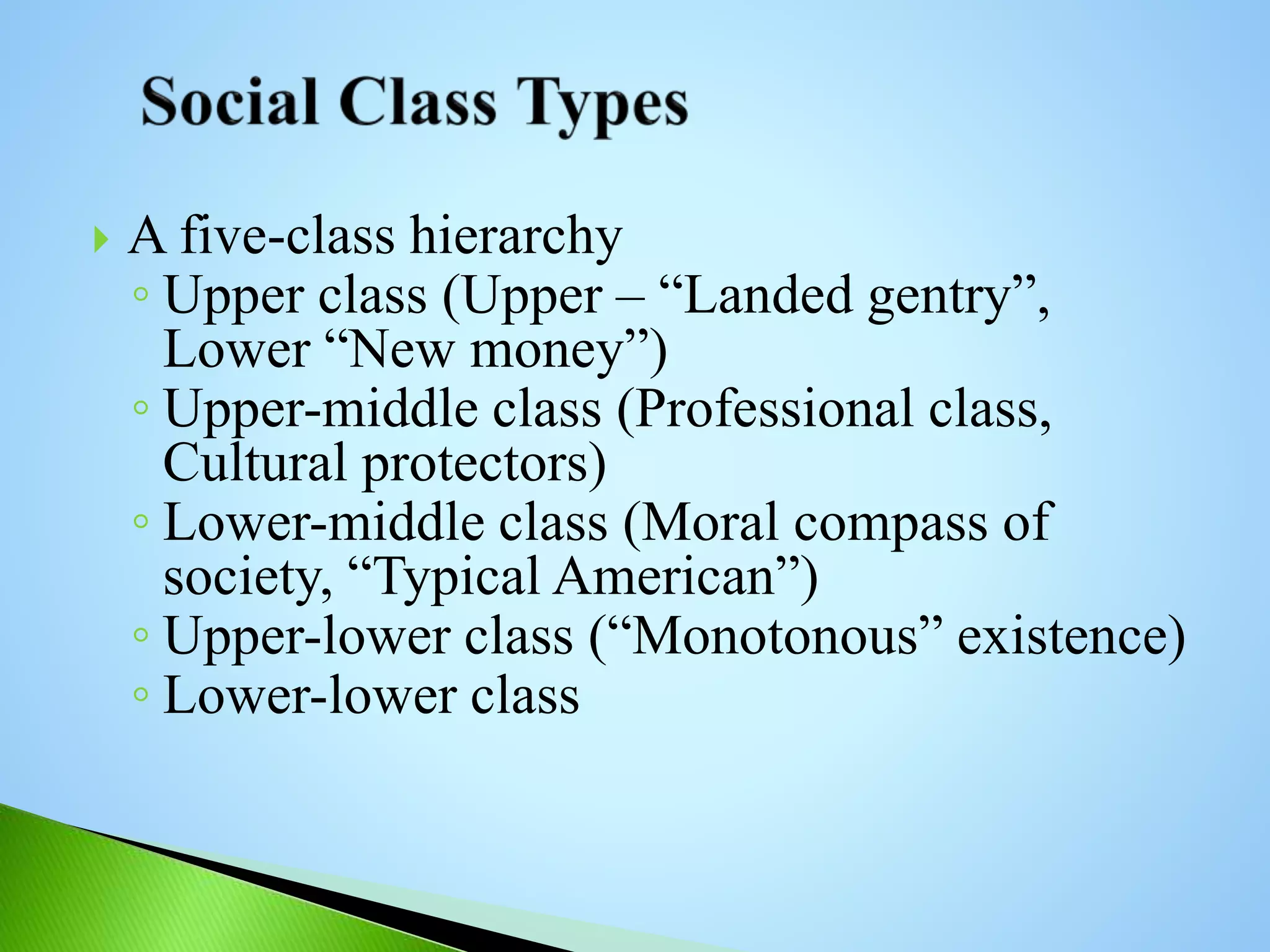 SOCIAL CLASS | PPTX