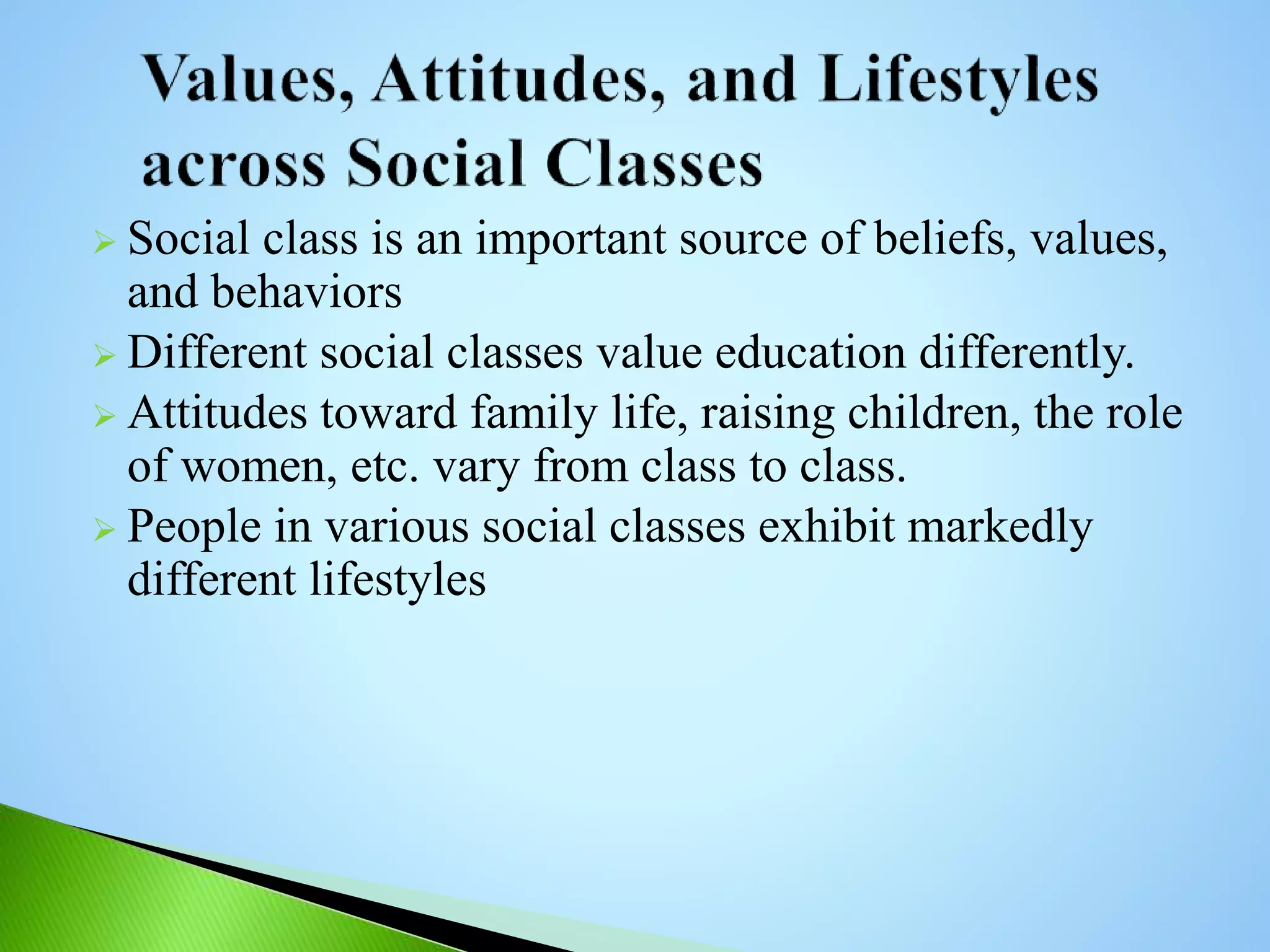 SOCIAL CLASS | PPTX